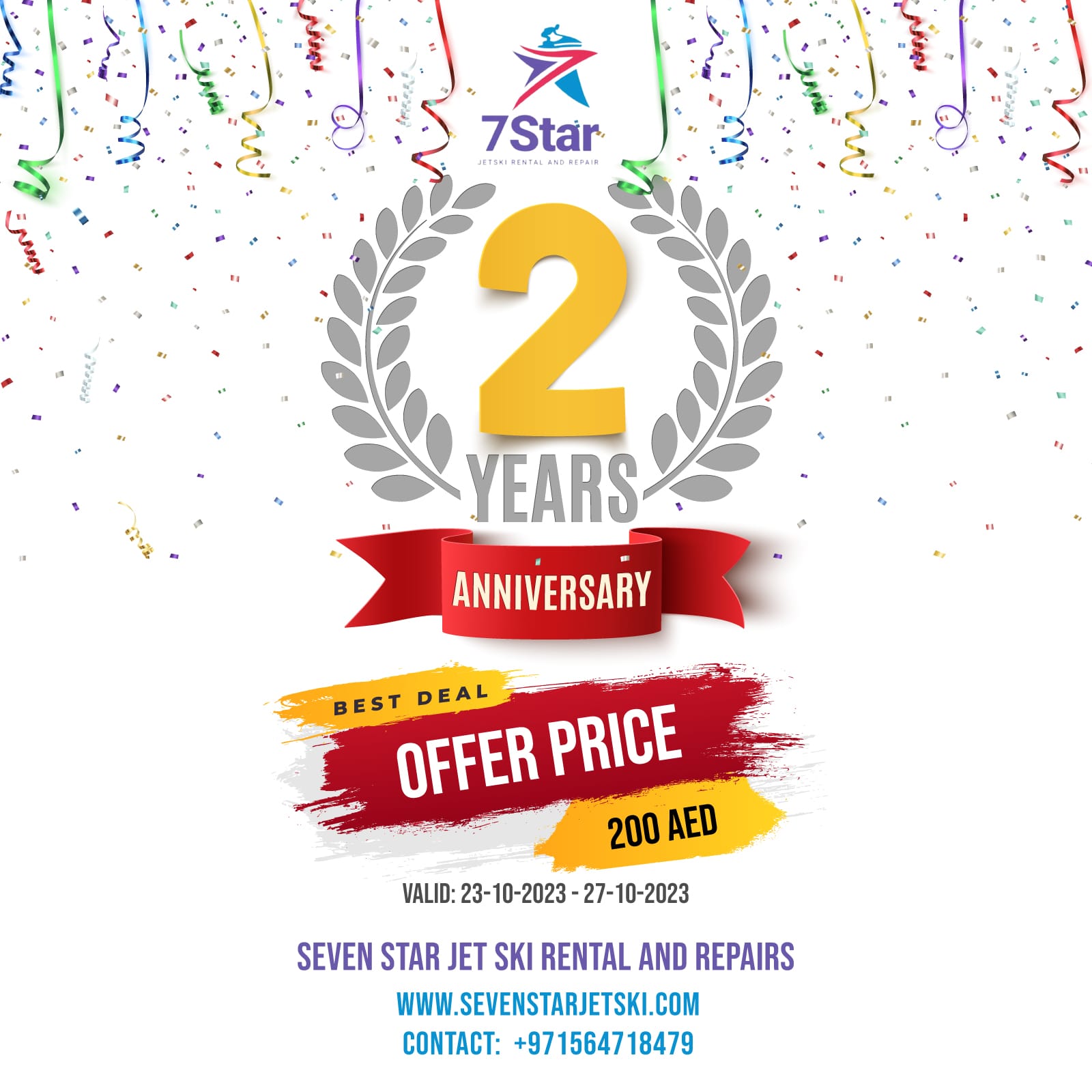 Get the Best Deal as We Celebrate Our Second Anniversary – Seven Star ...